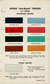 Vintage Dodge Color Chips